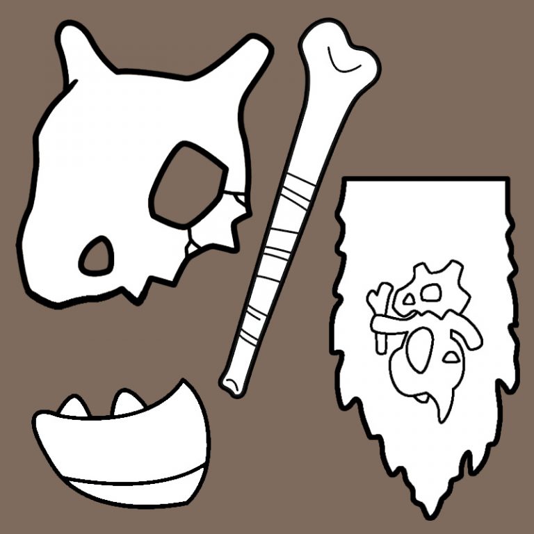 Cubone cosplay patterns and tutorial - Pretzl Cosplay