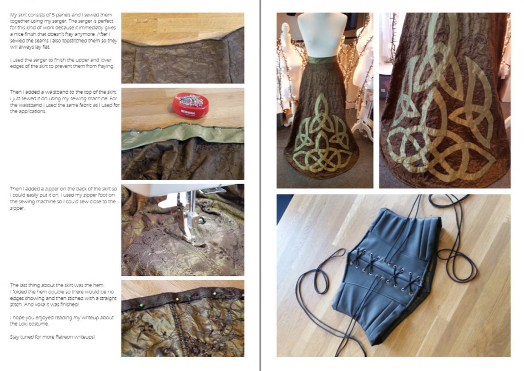 Lady Loki armor and axe patterns and tutorial - Pretzl Cosplay