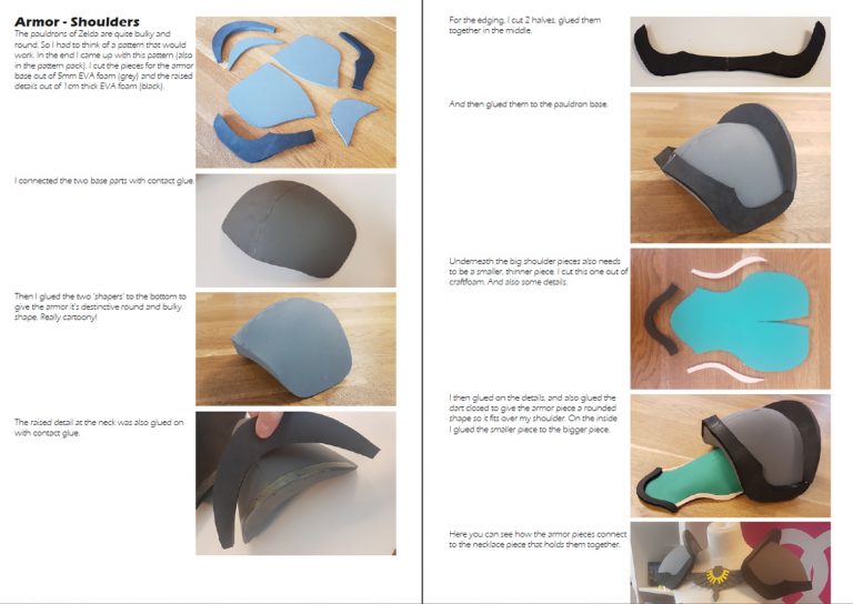 Zelda armor and skirt cosplay patterns and tutorial - Pretzl Cosplay