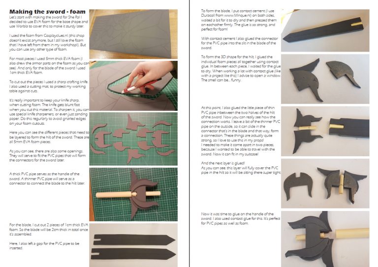 She Ra armor and sword cosplay patterns and tutorial - Pretzl Cosplay