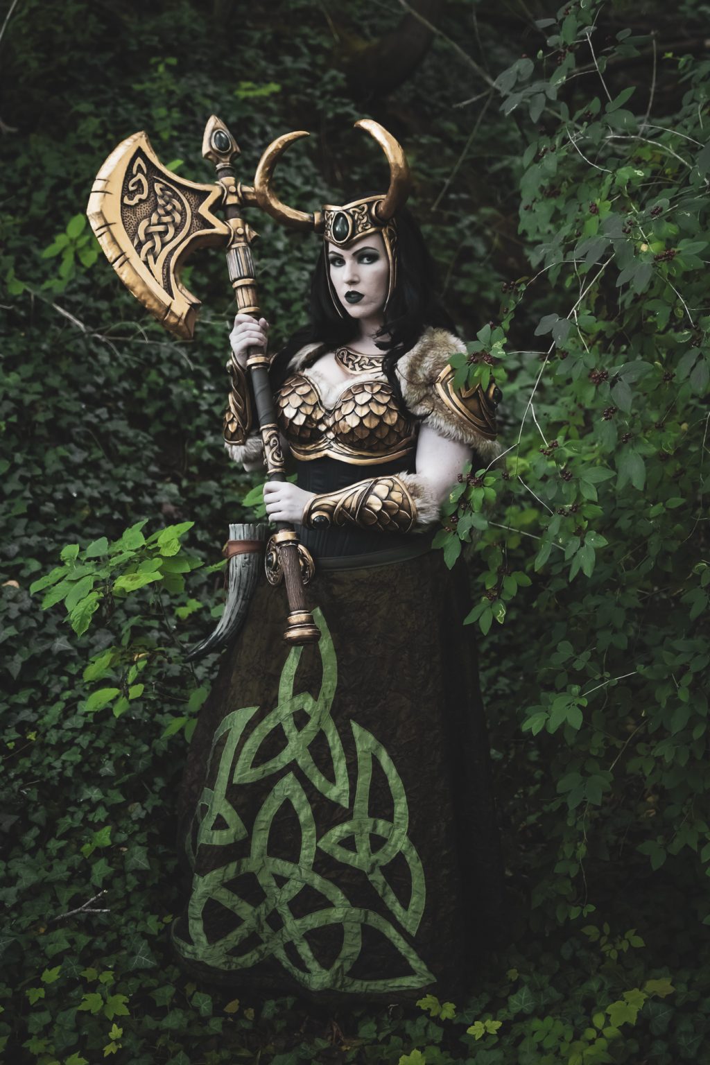 Lady Loki armor and axe patterns and tutorial - Pretzl Cosplay