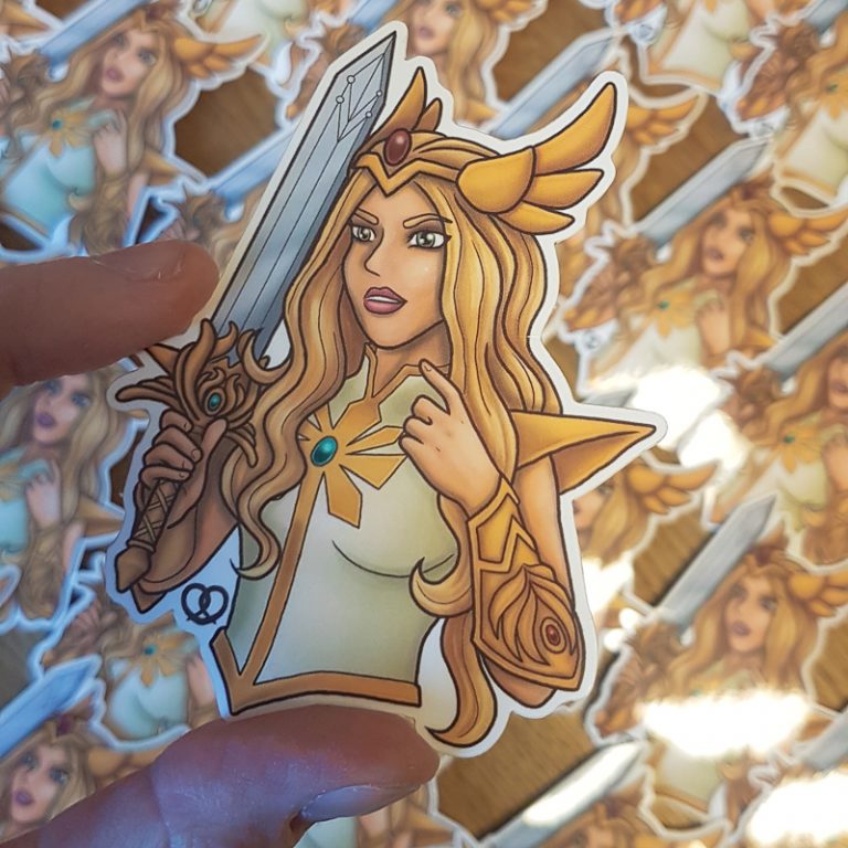 She Ra cosplay sticker (vinyl sticker) - Pretzl Cosplay