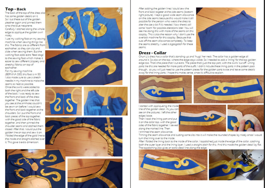 Chun Li patterns and tutorial - Pretzl Cosplay