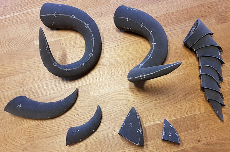 Foam horns pattern collection - 7 patterns and Instruction Ebook ...