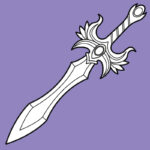 Fantasy sword prop template - Pretzl Cosplay