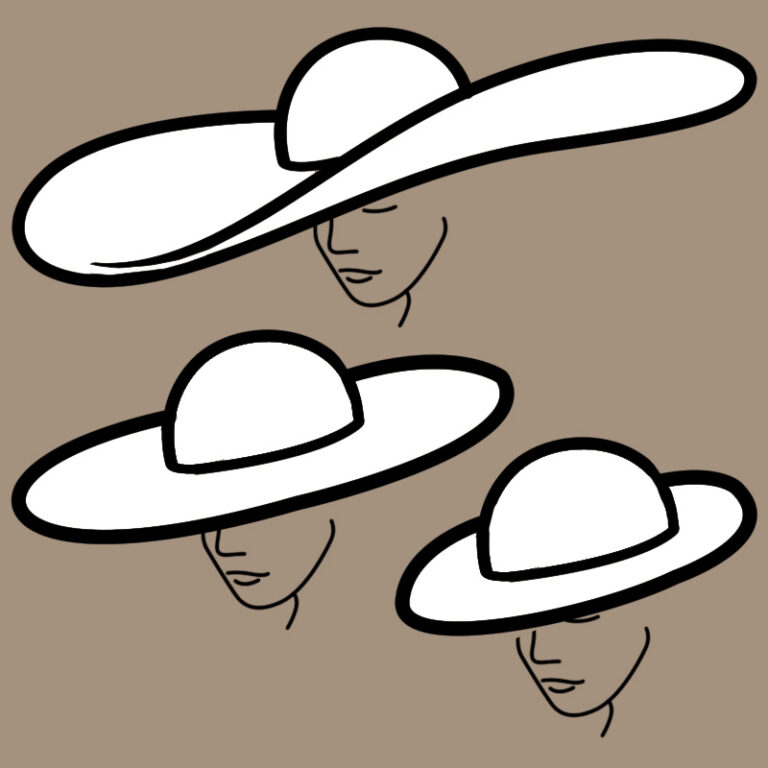 Big brim hat pattern - 3 brim sizes! - Pretzl Cosplay