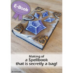Spellbook bag foam crafting pattern and tutorial - Pretzl Cosplay