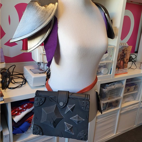 Spellbook bag foam crafting pattern and tutorial - Pretzl Cosplay