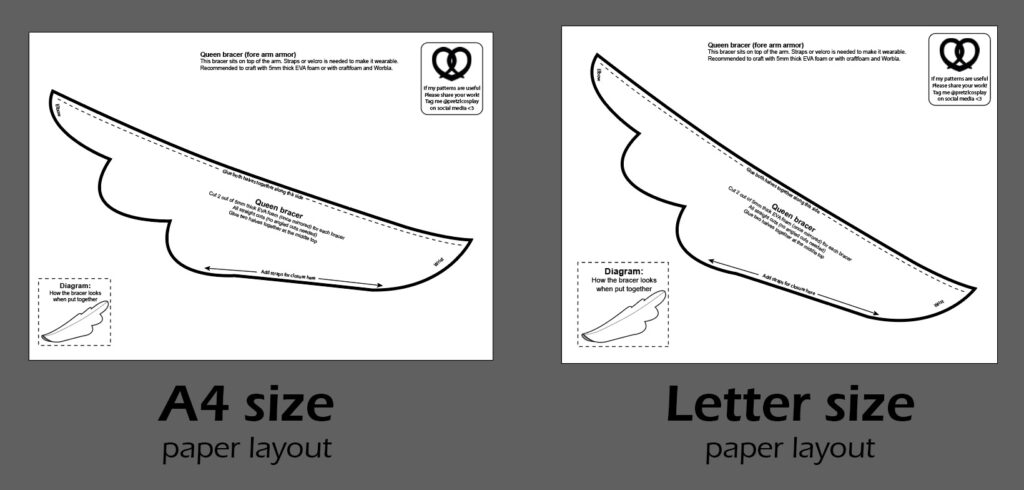 Arm armor (bracers) pattern collection - 10 patterns - Pretzl Cosplay