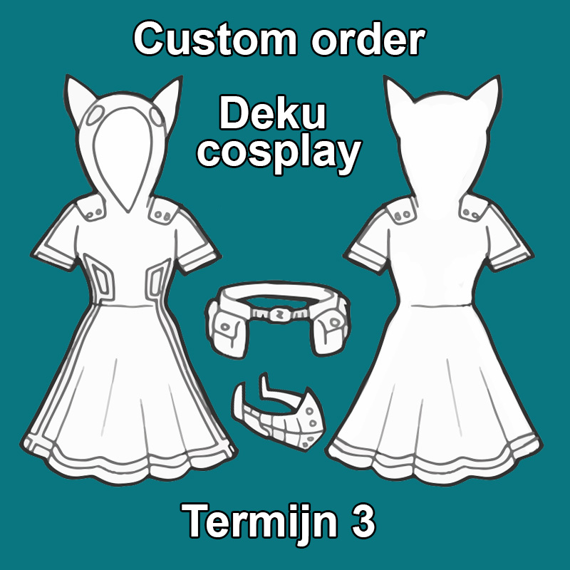 CUSTOM ORDER - Female Deku cosplay - Termijn 3 - Pretzl Cosplay
