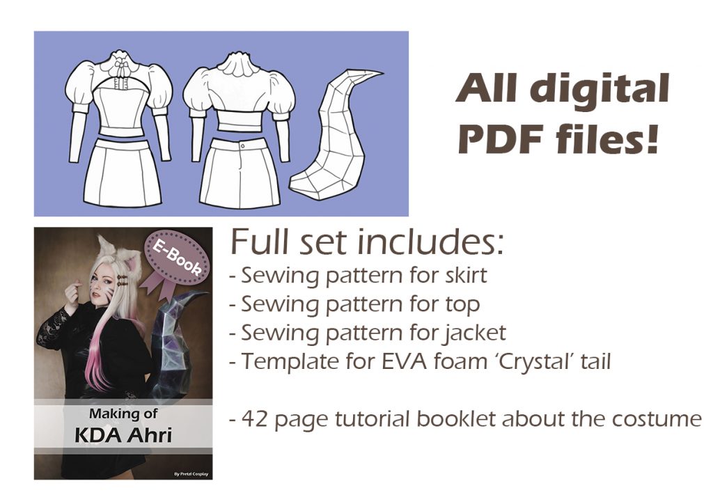 KDA Ahri patterns and tutorial - Pretzl Cosplay