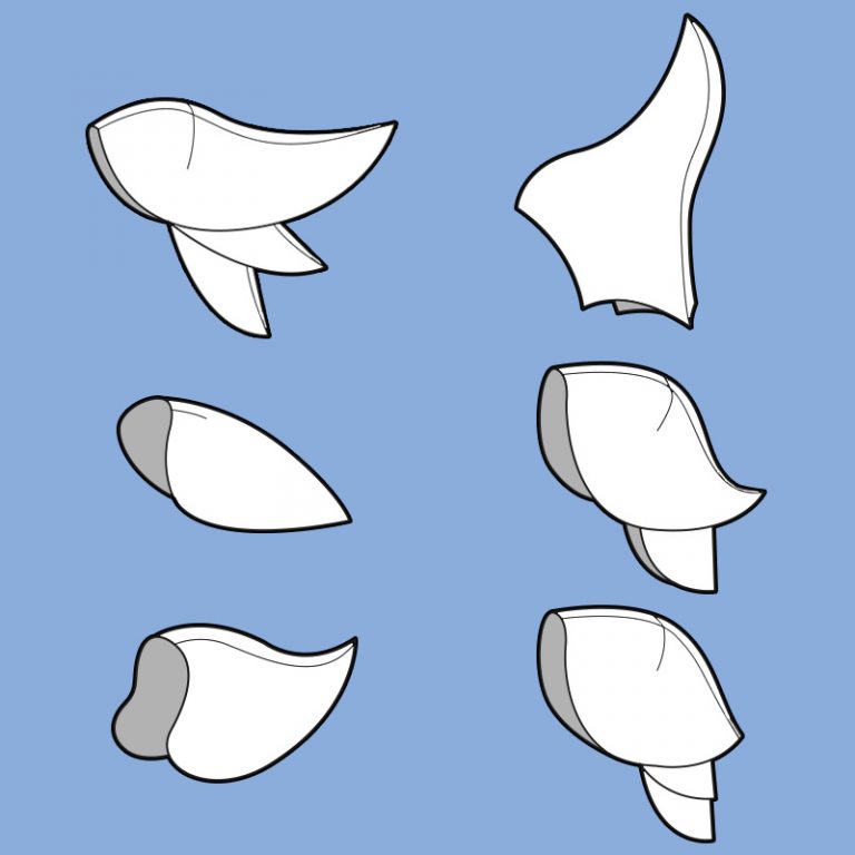 Shoulder armor (pauldrons) pattern collection - 6 patterns - Pretzl Cosplay