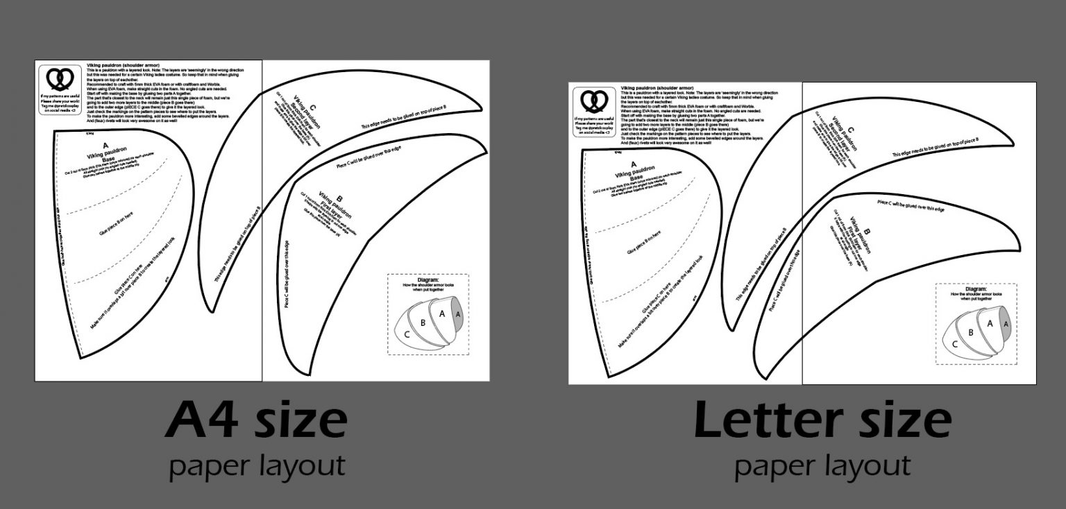 Shoulder armor (pauldrons) pattern collection part two - 6 patterns ...