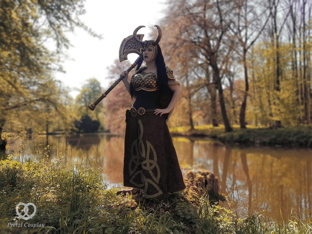 Lady Loki armor and axe patterns and tutorial - Pretzl Cosplay