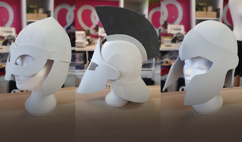 New cosplay crafting pattern set for EVA foam helmet - Pretzl Cosplay