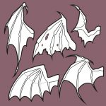Dragon wings template collection - 5 wing shapes - Pretzl Cosplay