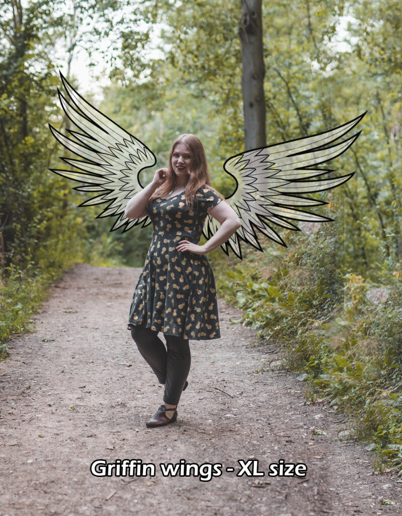 Feathered wings template collection - 5 wing shapes - Pretzl Cosplay