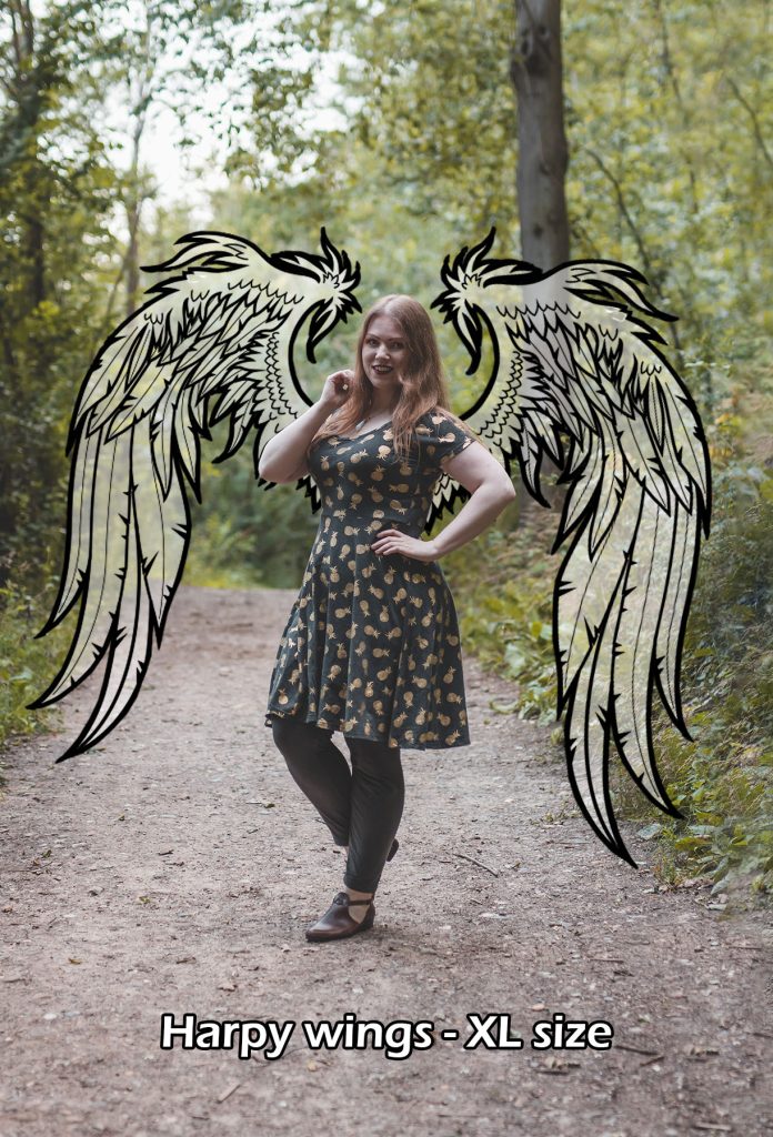 Epic feathered wings template collection - 5 wing shapes - Pretzl Cosplay