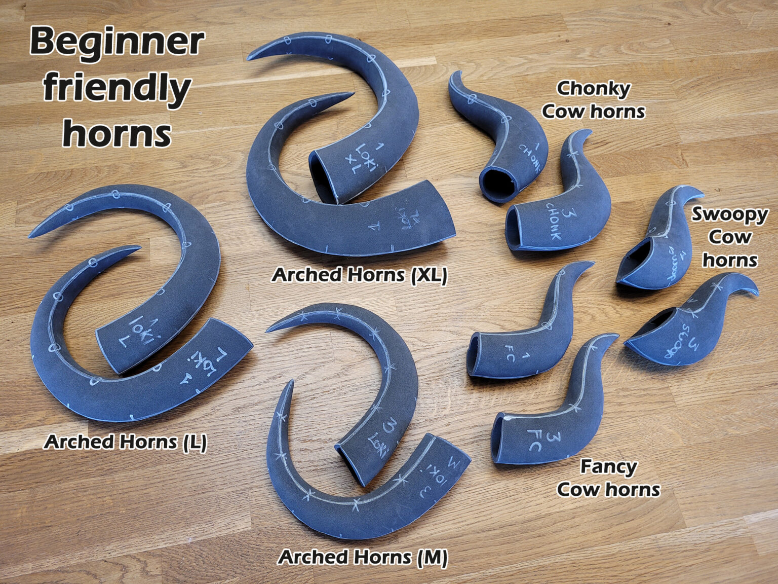 Beginner friendly Foam horns pattern collection - 6 patterns and ...