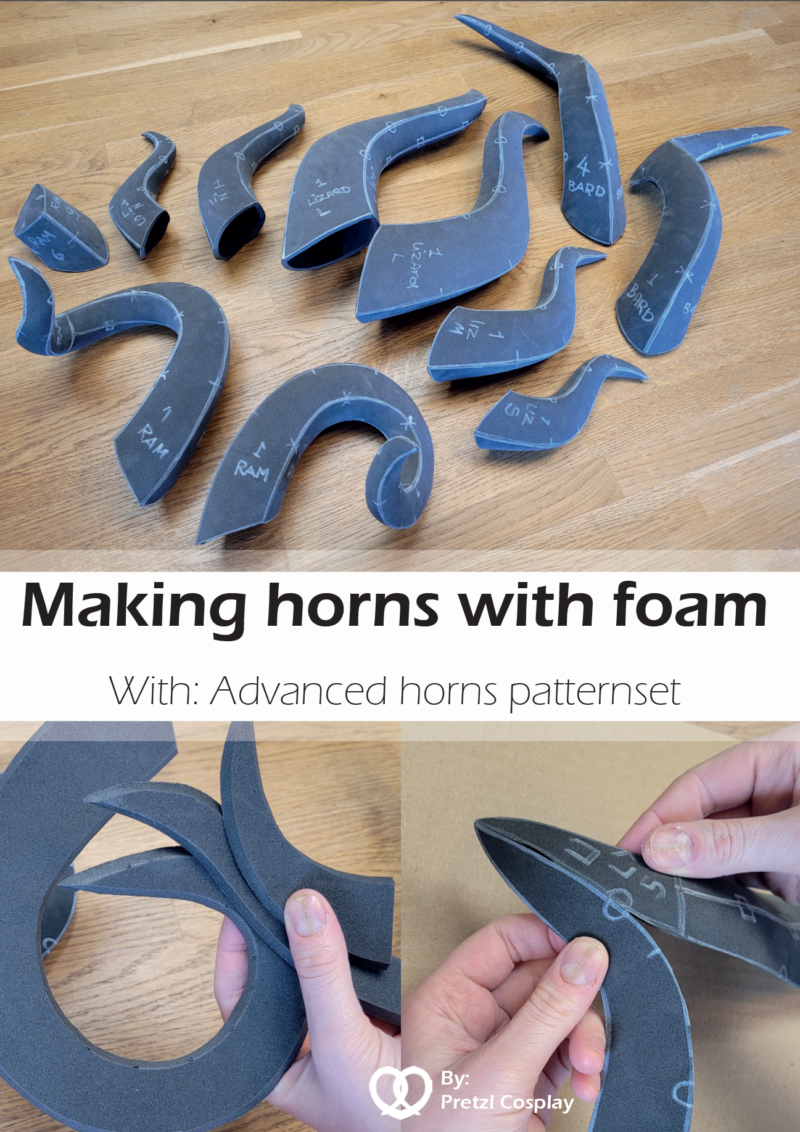 Advanced Foam horns pattern collection - 6 patterns and Instruction ...